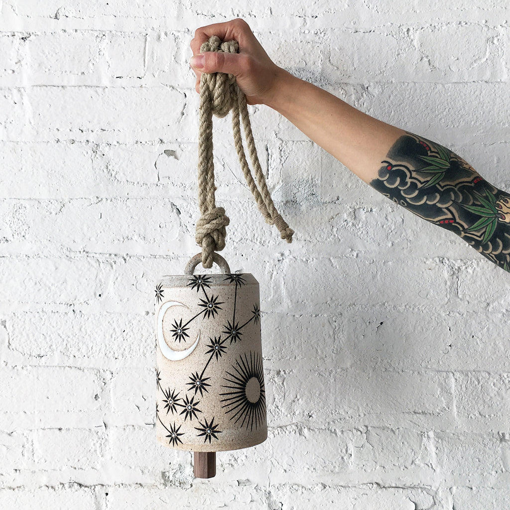Thrown Bell Tall: Sun Moon Stars – MQuan Studio