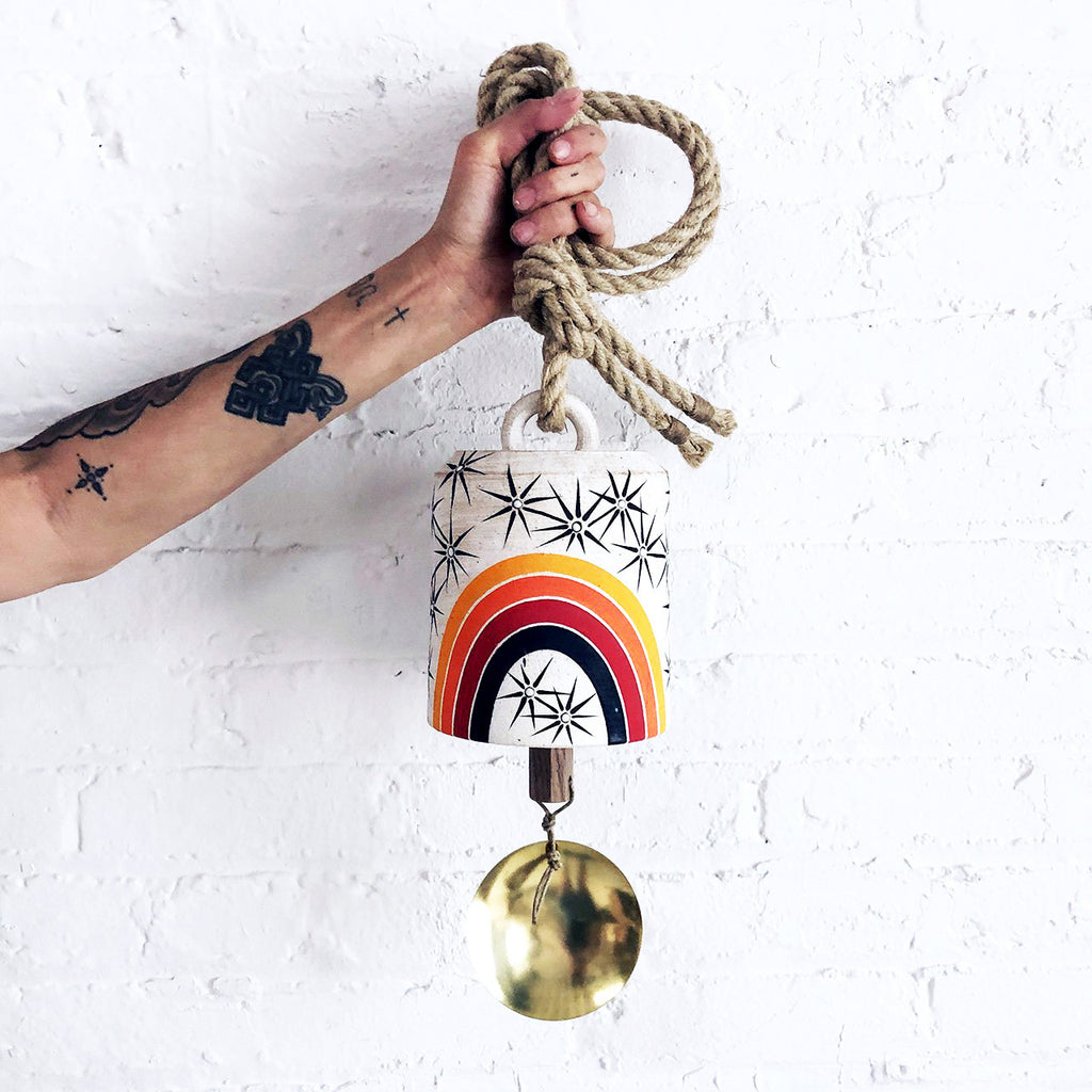 Thrown Bell Wide: Rings Rainbow (Arc) Constellations w/ Brass Disc ...